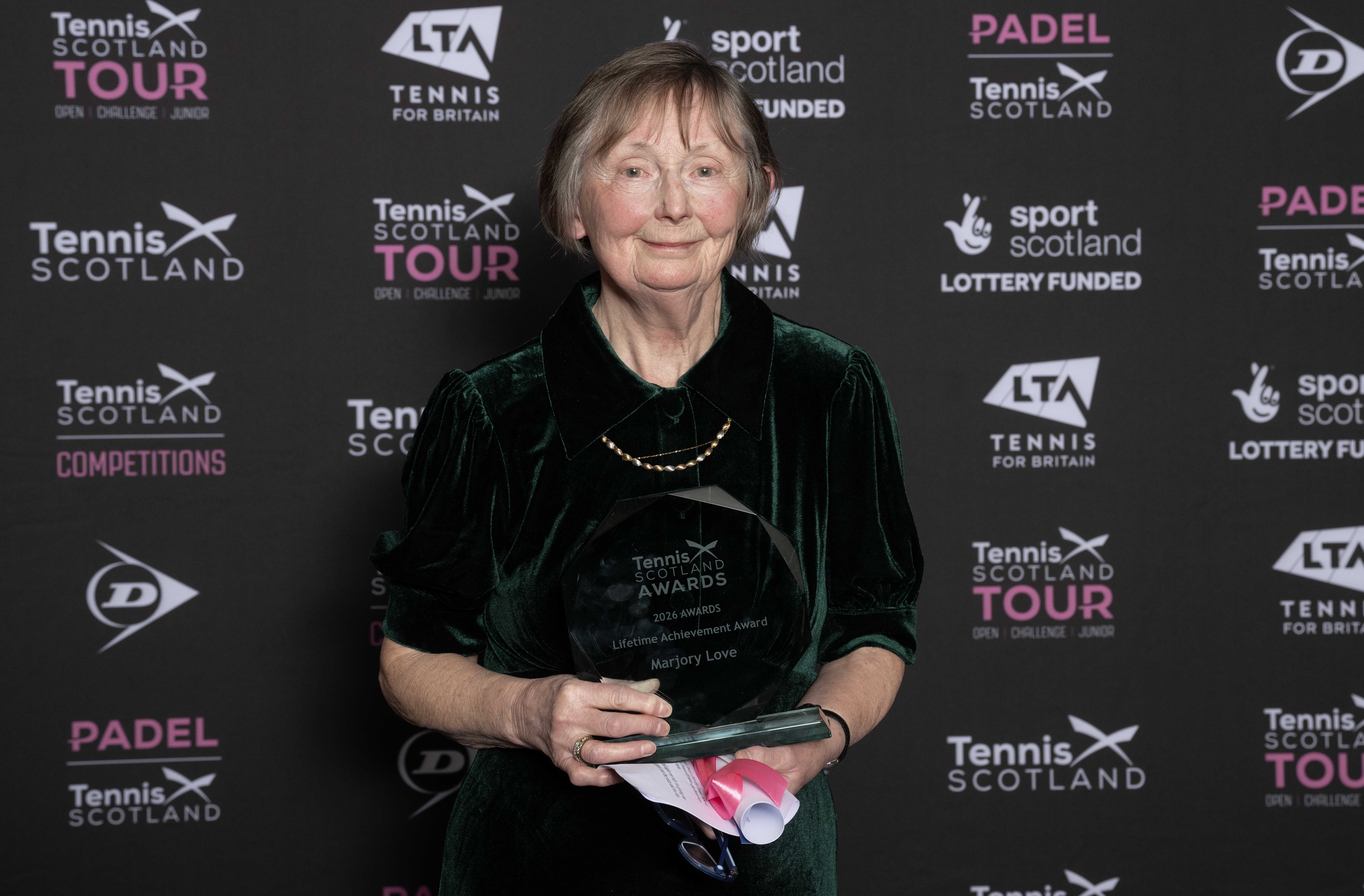 Scottish tennis legend Marjory Love honoured with Lifetime Achievement ...