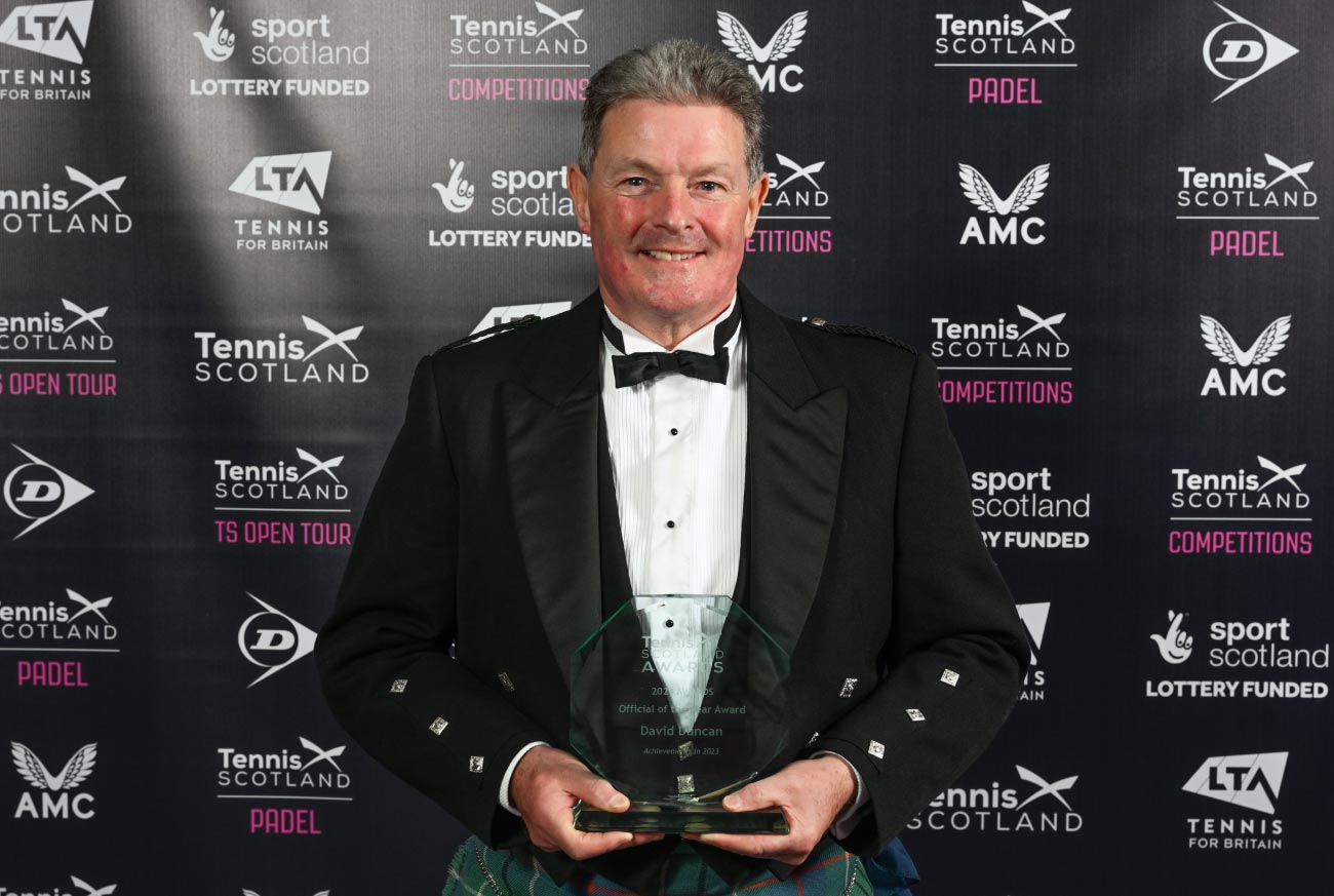 Winners revealed at Tennis Scotland Awards 2024
