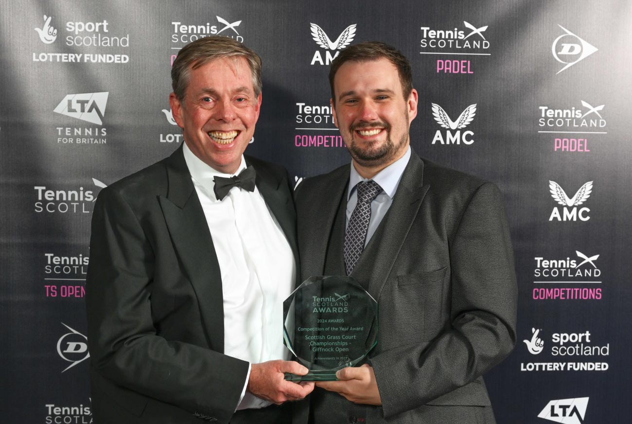 Winners revealed at Tennis Scotland Awards 2024