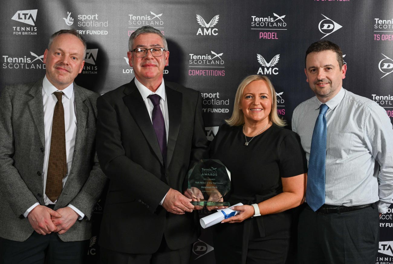 Winners revealed at Tennis Scotland Awards 2024