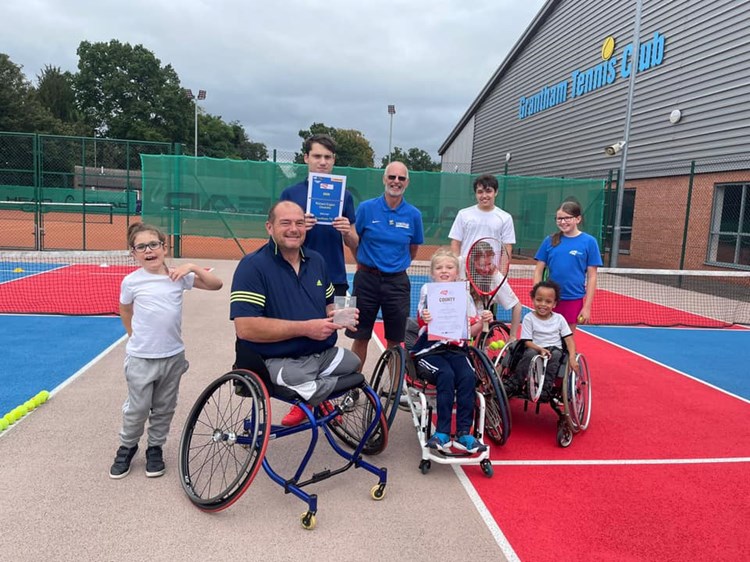 Grantham Tennis Club win Prestigious Club of the Year Award