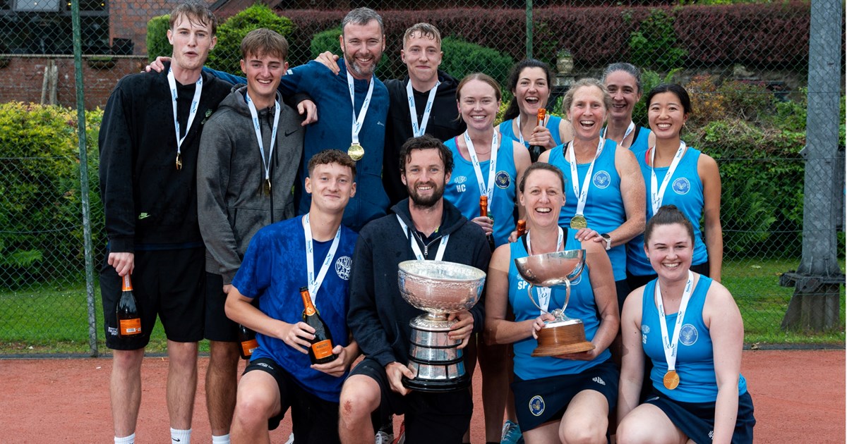Braid & Thorn Park celebrate after lifting the Scottish Cup