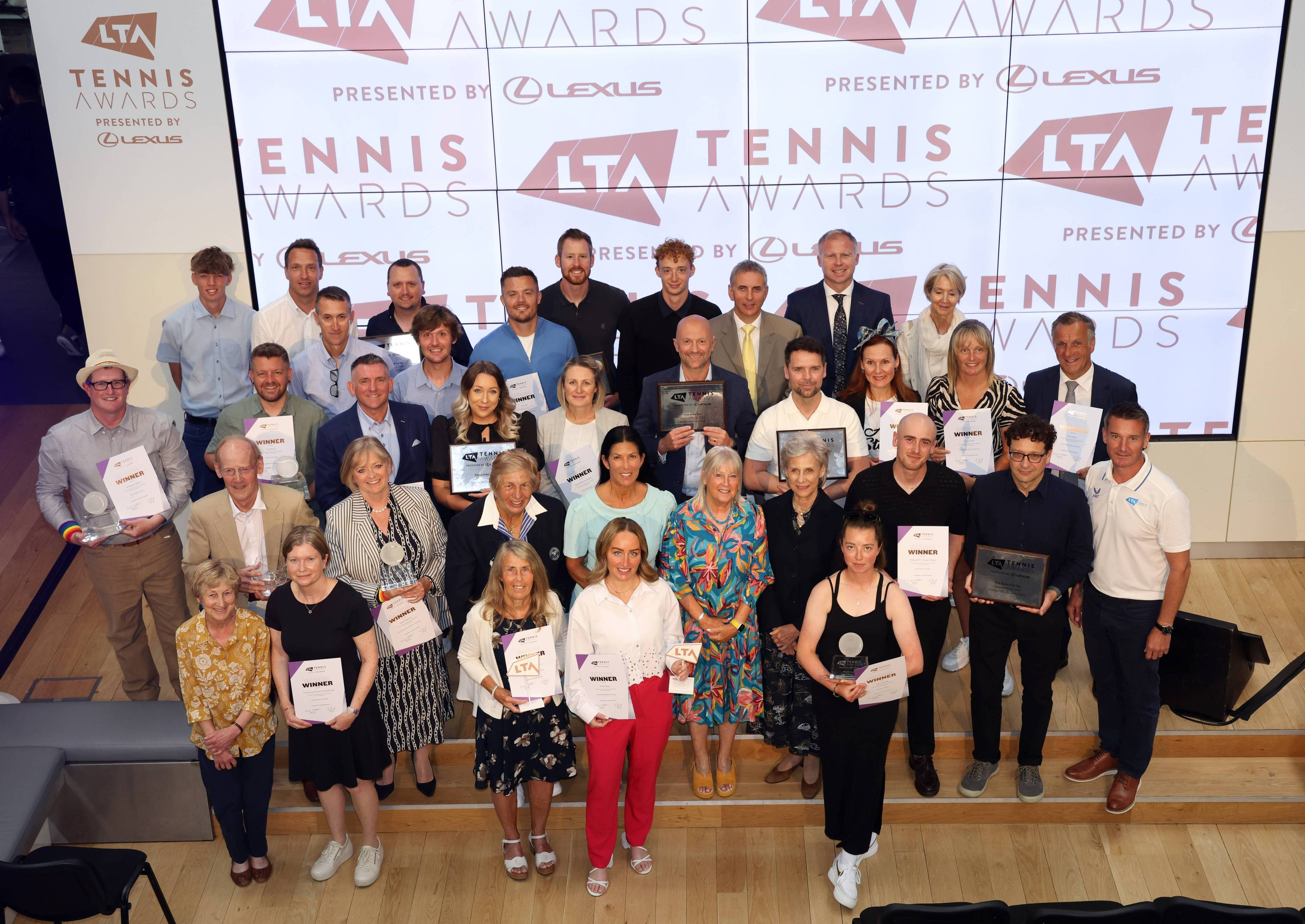 National winners crowned at the 2024 LTA Tennis Awards, presented by ...