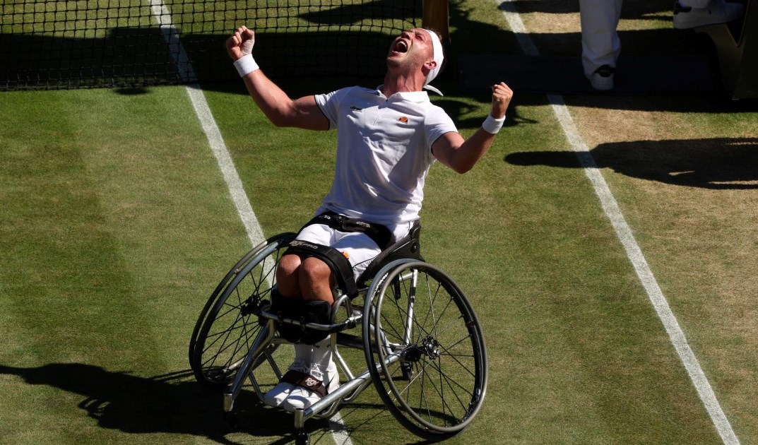 Alfie Hewett battles back to reach first Wimbledon singles final as ...