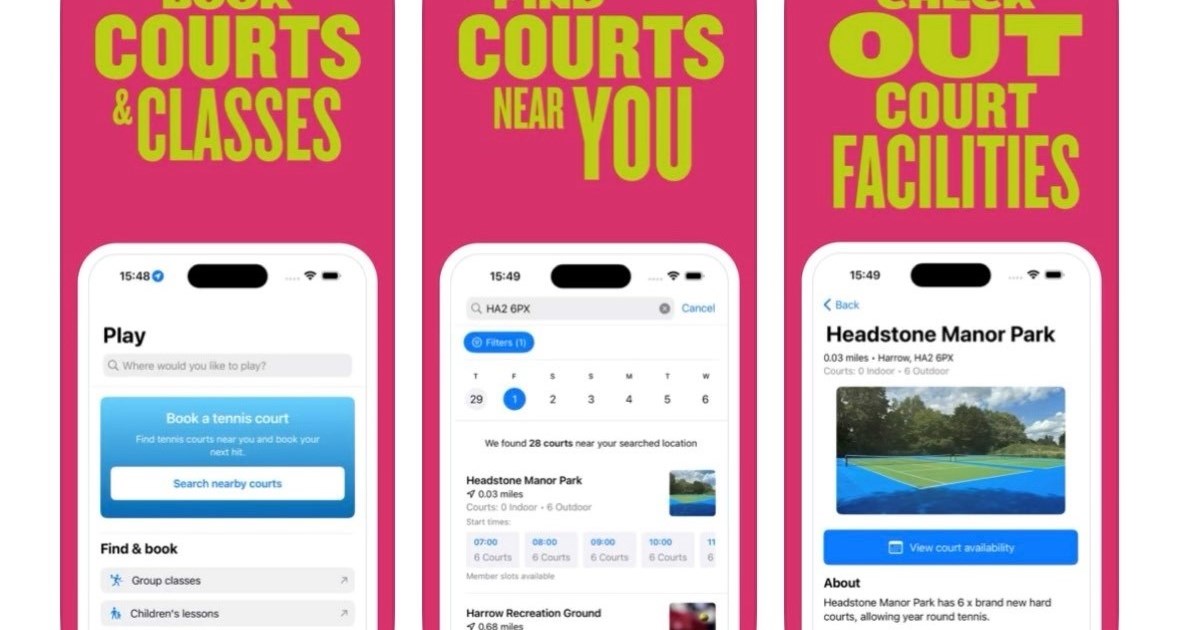 Find out about the Play Tennis app for park operators | LTA