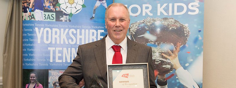 Top volunteer Don Saul wins Cathie Sabin Award at LTA Tennis Awards