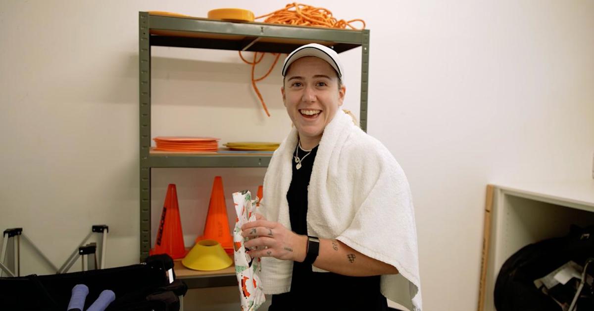 British tennis players open surprise christmas presents